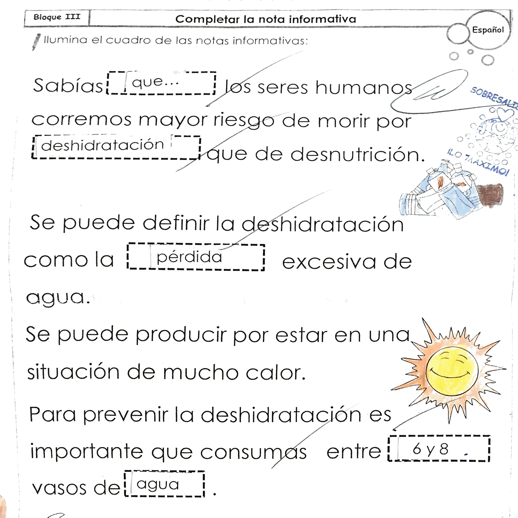 Escribir notas informativas :: El mundo de las palabras
